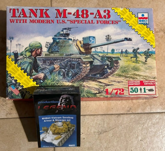 M48 A3 with Modern U.S. "Special Forces" + 7204 - 1:72 - ESCI/ERTL - 8 – Aster Wargame