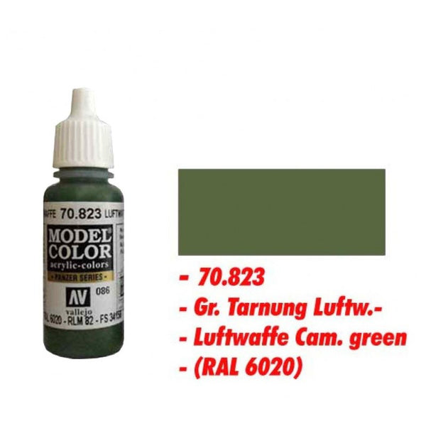 Vallejo Color - 70823 - Luftwaffe cam. green 086 - 17ml – Aster Wargame