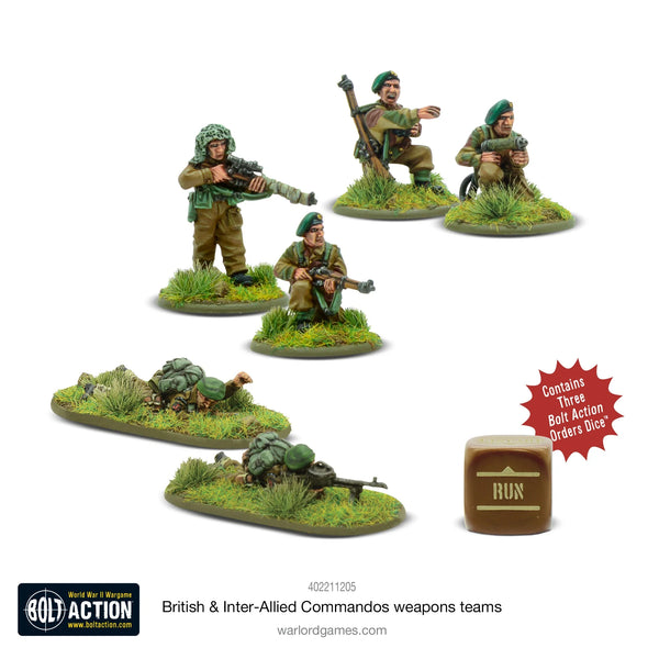 British & Inter-Allied Commandos Weapons Teams - 28mm - Bolt Action ...