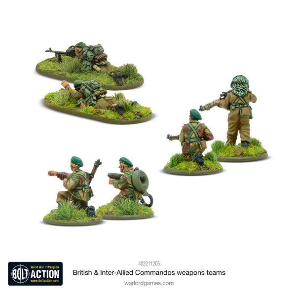 British & Inter-Allied Commandos Weapons Teams - 28mm - Bolt Action ...