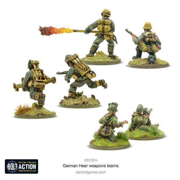 German Heer Weapons Teams - 28mm - Bolt Action - 402212014 – Aster Wargame