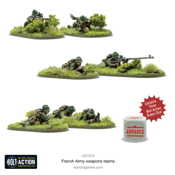 French Army Weapons Teams - 28mm - Bolt Action - 402215510 – Aster Wargame