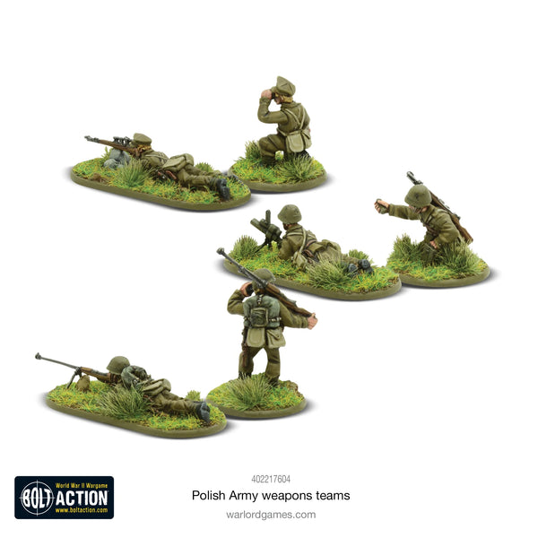 Polish Army Weapons Teams - 28mm - Bolt Action - 402217604 – Aster Wargame