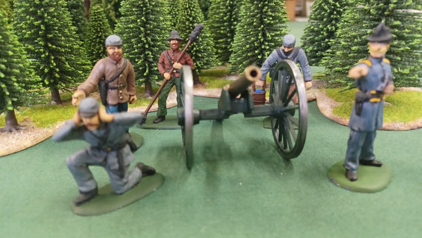ACW SET 55 AMERICAN CIVIL WAR CONFEDERATE ARTILLERY PAINTED MINIATURES ...