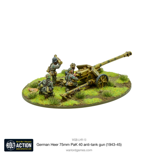 German Heer 75mm PaK 40 Anti-Tank Gun 1943-45 - 28mm - Bolt Action - W ...