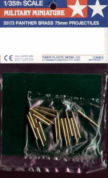 Tamiya 35173 - 75mm Brass Shells for Pz.Kpfw.V Panther Ausf.G - 1:35 ...