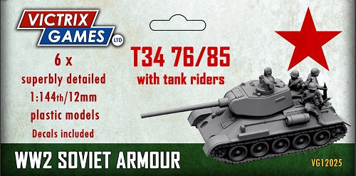 Victrix Ltd - VG12025 - VICTRIX GAMES - t34 76/85 - 1:144th/12mm ...
