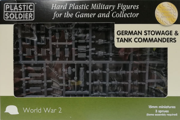 Plastic Soldier - WW2V15027 - German Stowage & tank commanders - 1:72 ...