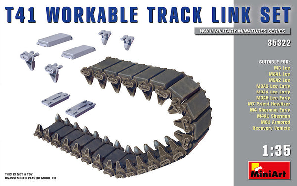 Mini Art - 35322 - T41 workable tank tracks - 1:35 – Aster Wargame