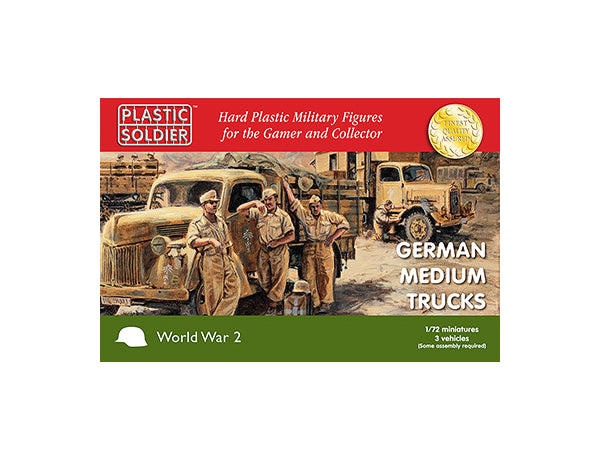 German medium trucks - Plastic Soldier - WW2V20020 - 1:72 – Aster Wargame